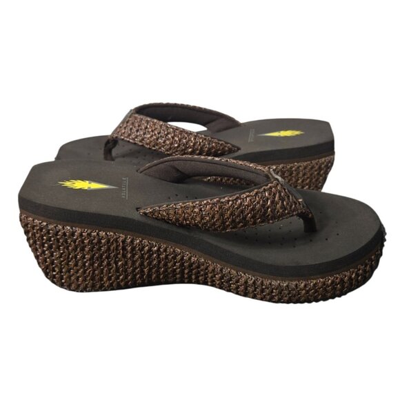 Volatile | Shoes | Volatile Womens Brown Wedge Platform Sandals Size 7 ...